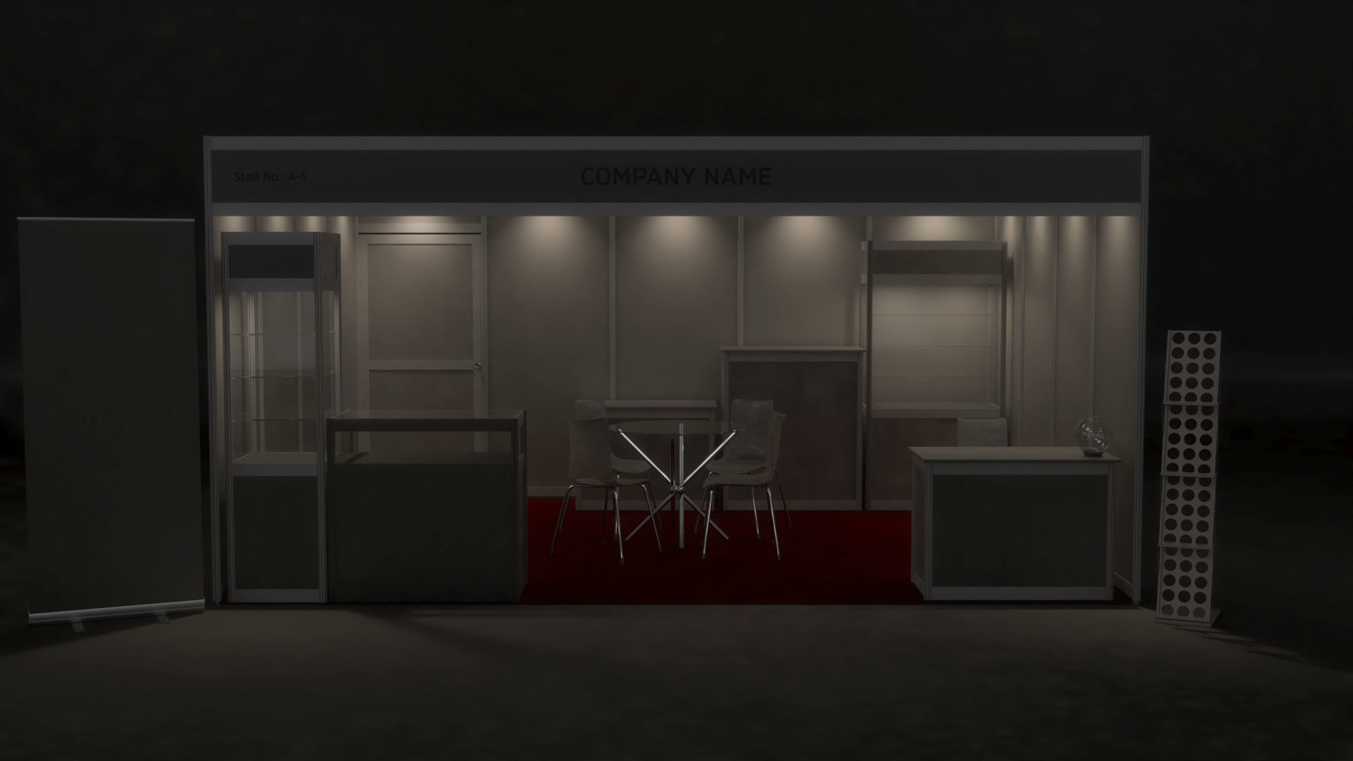 Octanorm Stall Setup 3D model | CGTrader