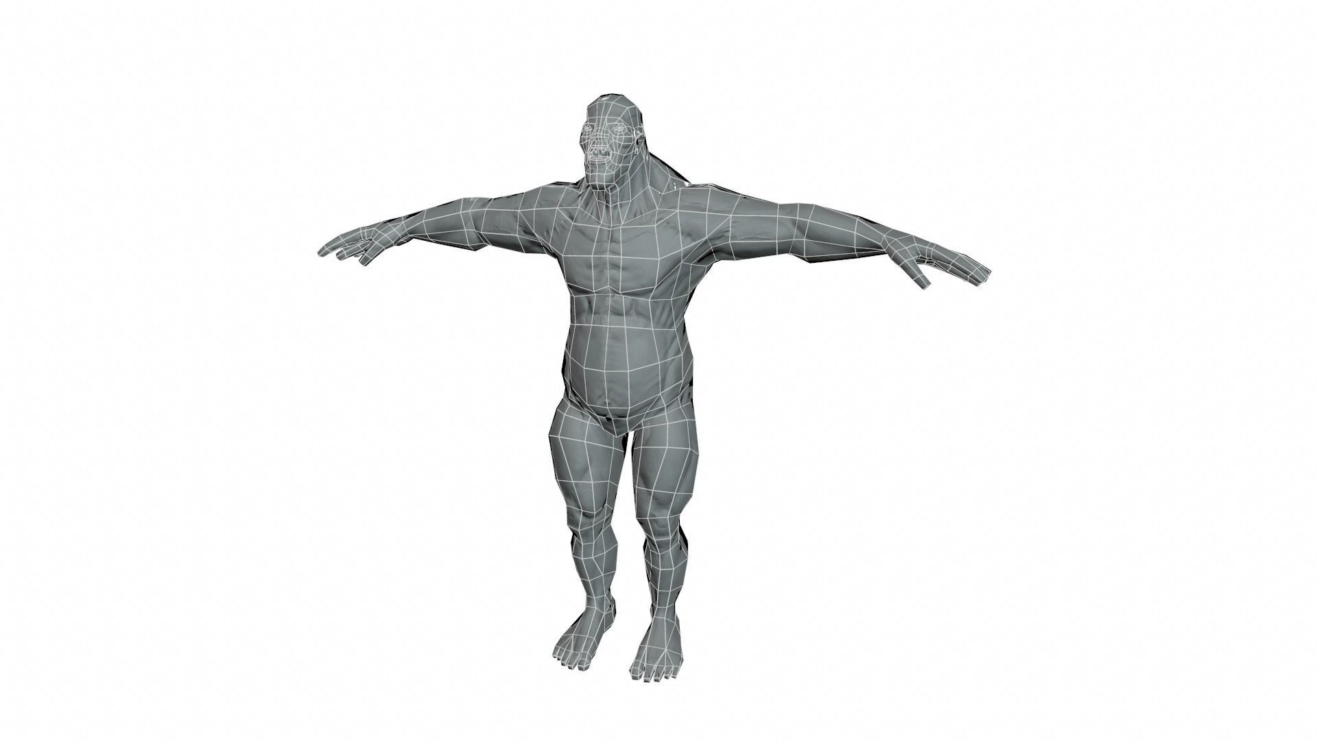 3D model Gaint Zombie VR / AR / low-poly | CGTrader