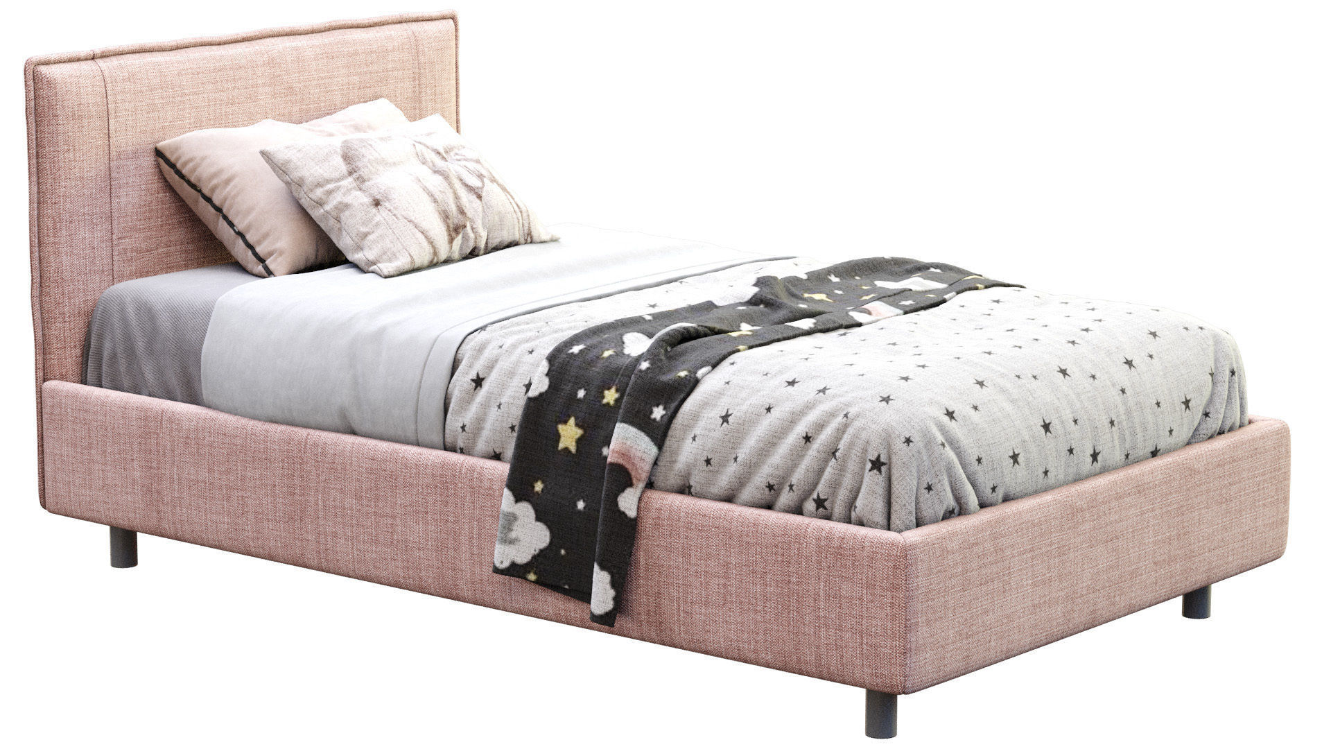 Paco Single Bed By Bonaldo 3D model | CGTrader