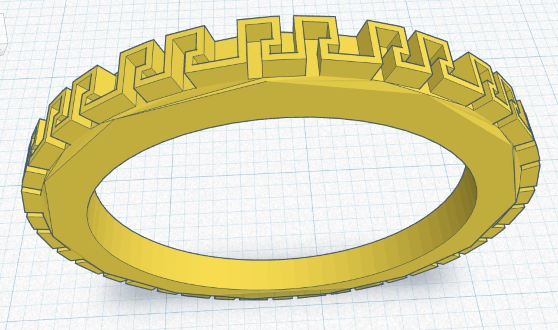 Geometric pattern ring stl 3D model 3D printable | CGTrader