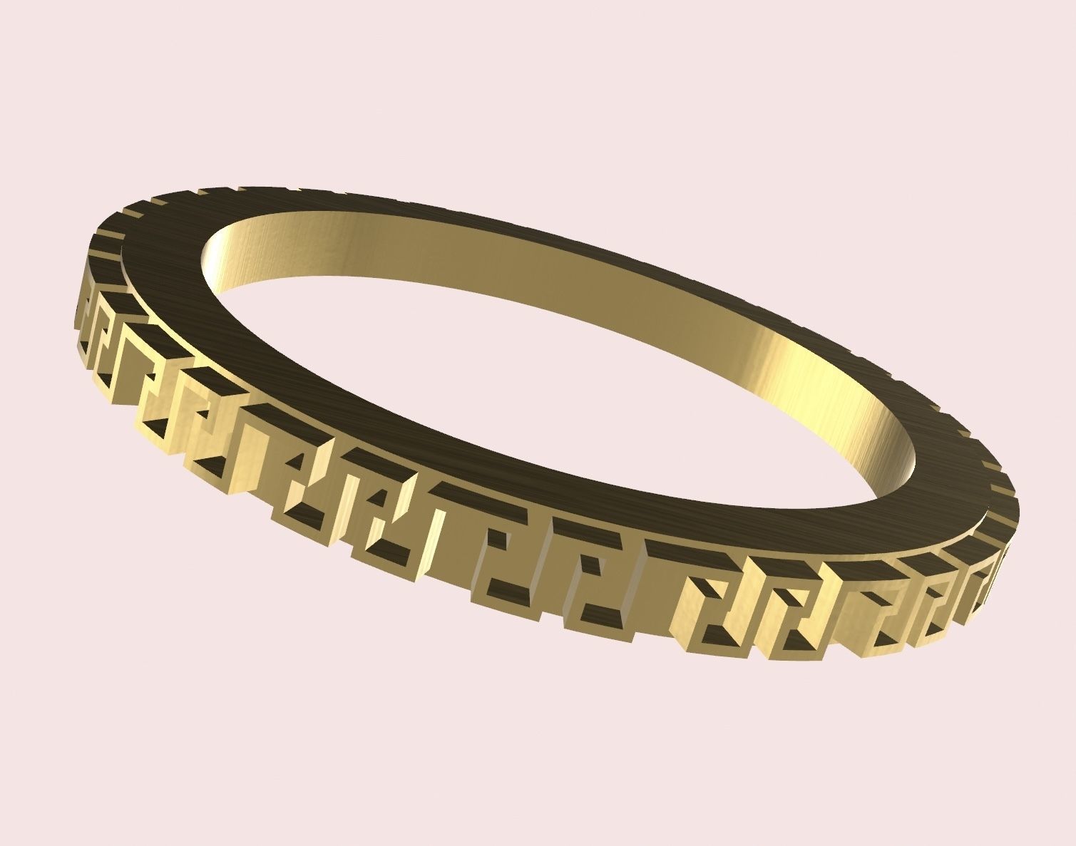Geometric pattern ring stl 3D model 3D printable | CGTrader