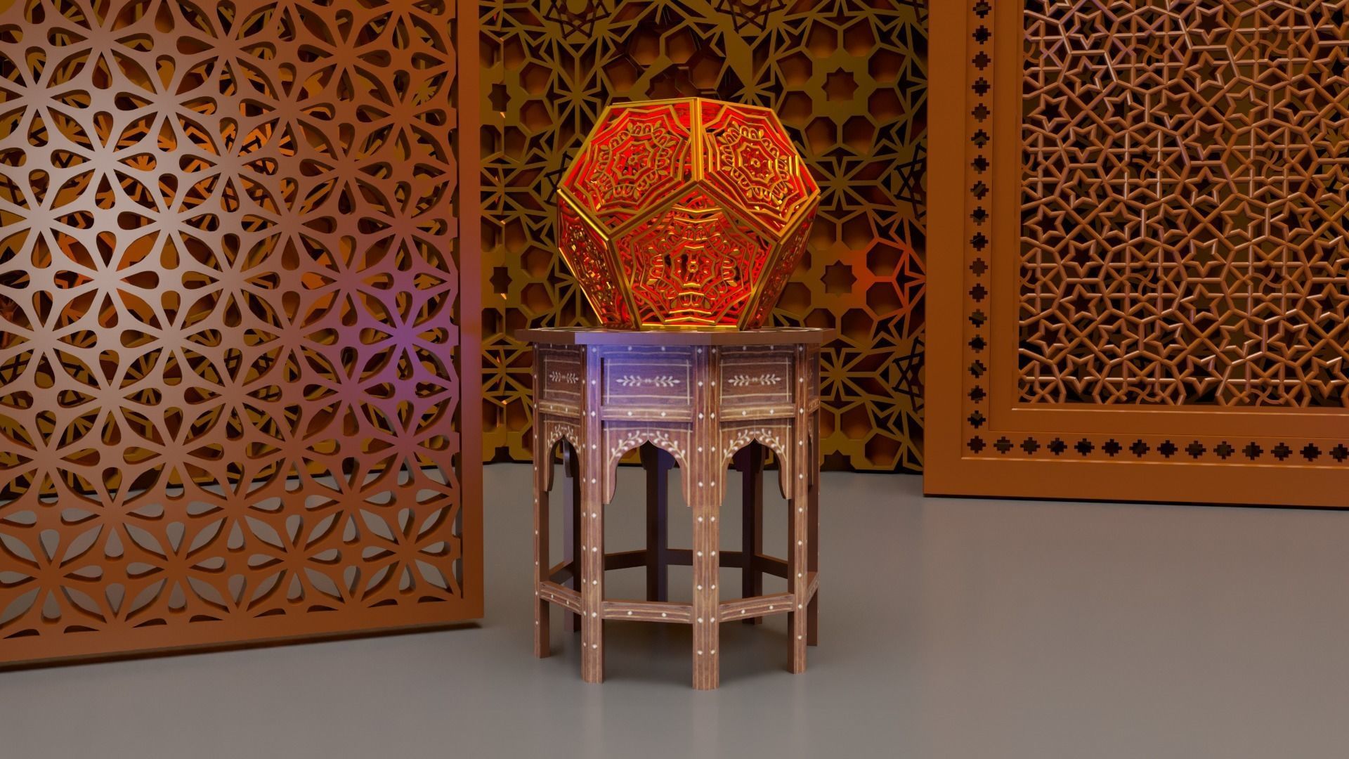 Islamic virtual set 3D model | CGTrader