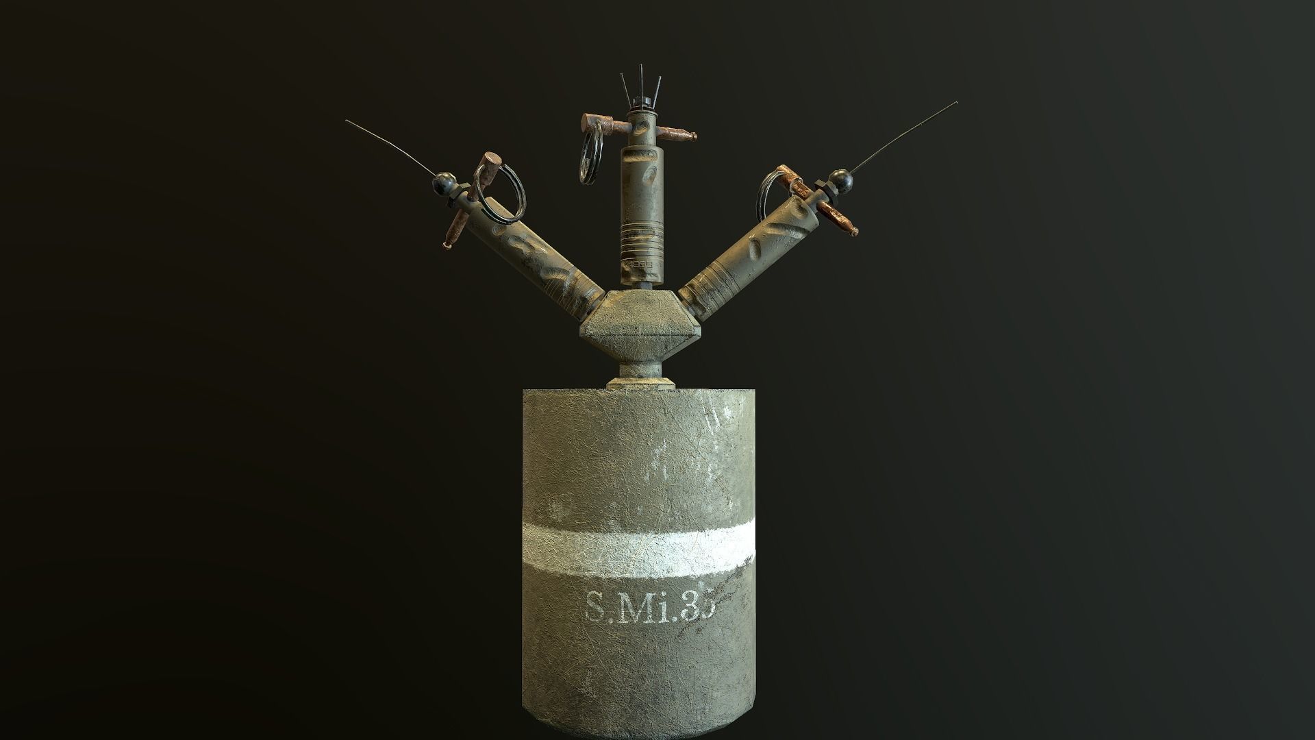 3D model S-mine 35 German Grenade mine WW2 VR / AR / low-poly | CGTrader