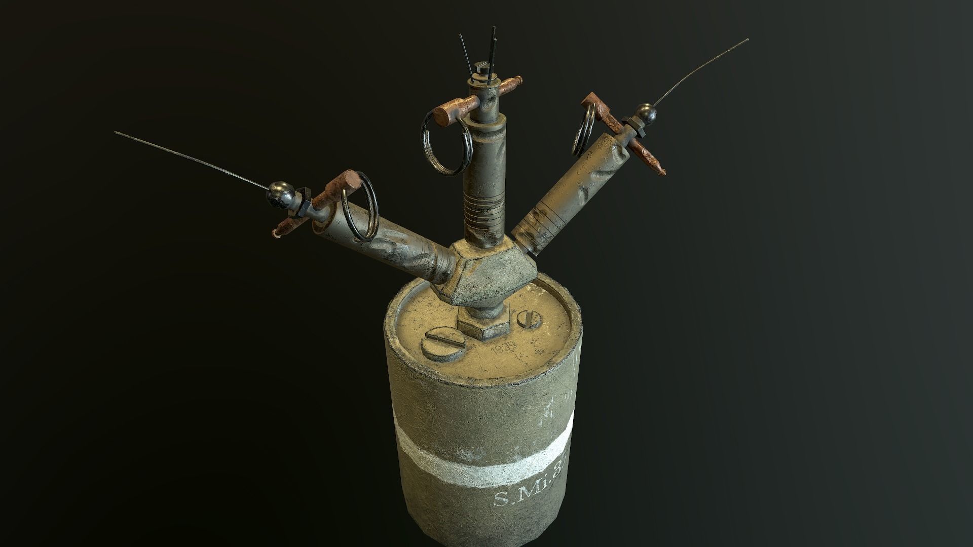 3D model S-mine 35 German Grenade mine WW2 VR / AR / low-poly | CGTrader