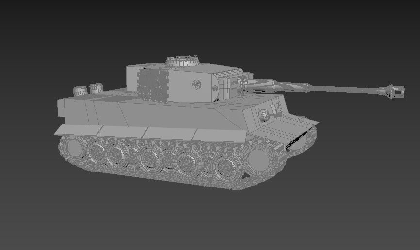 Tiger E1 3D model | CGTrader