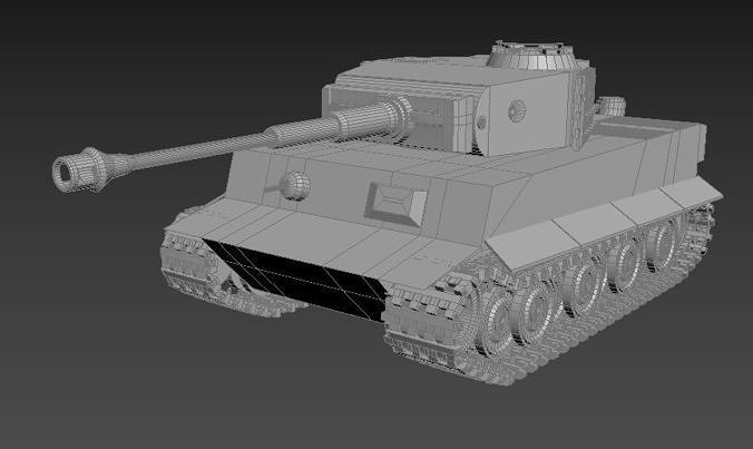 Tiger E1 3D model | CGTrader