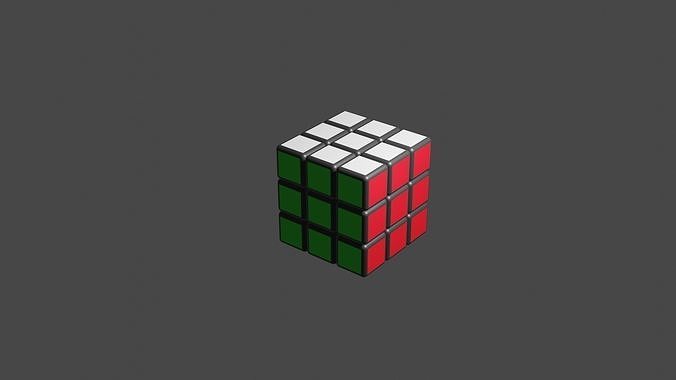 Kubik rubik 3D model animated | CGTrader