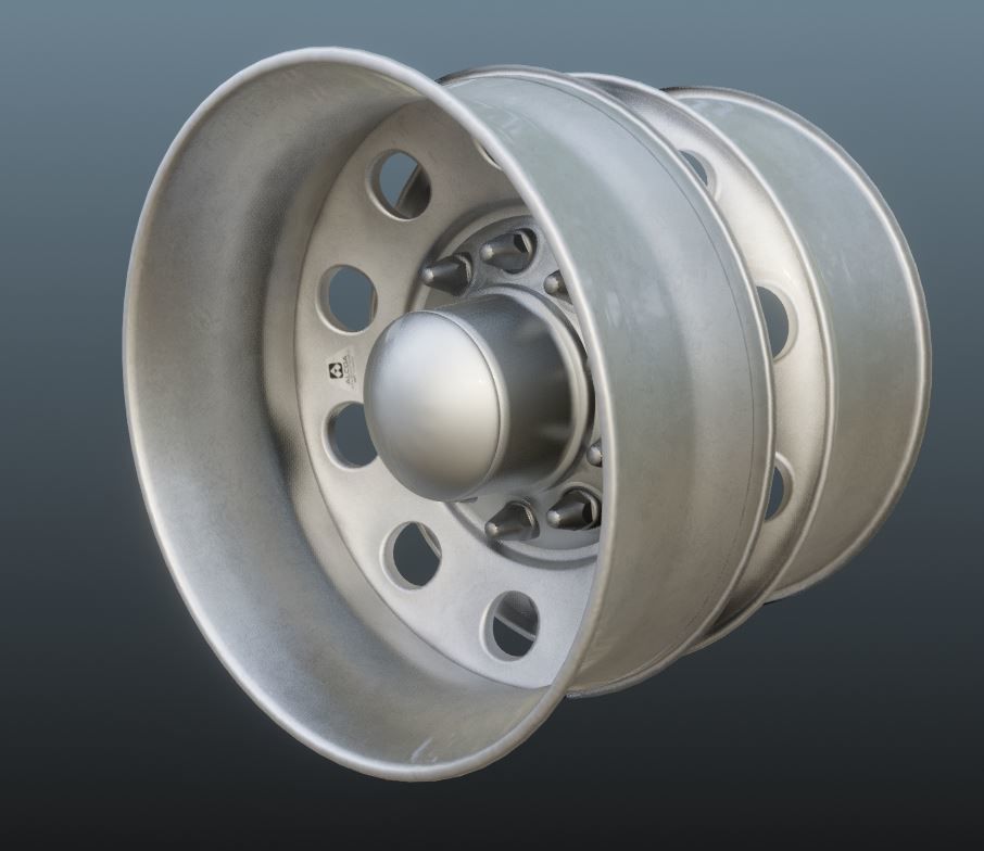 10 LUG ALCOA MILLED WHEELS 3D model | CGTrader