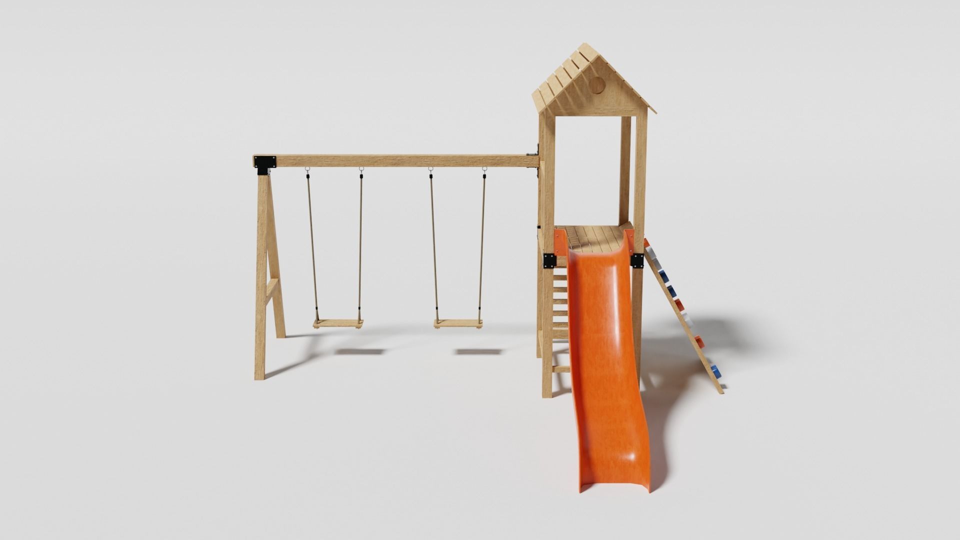 3D model Playground Slide-Swing VR / AR / low-poly | CGTrader