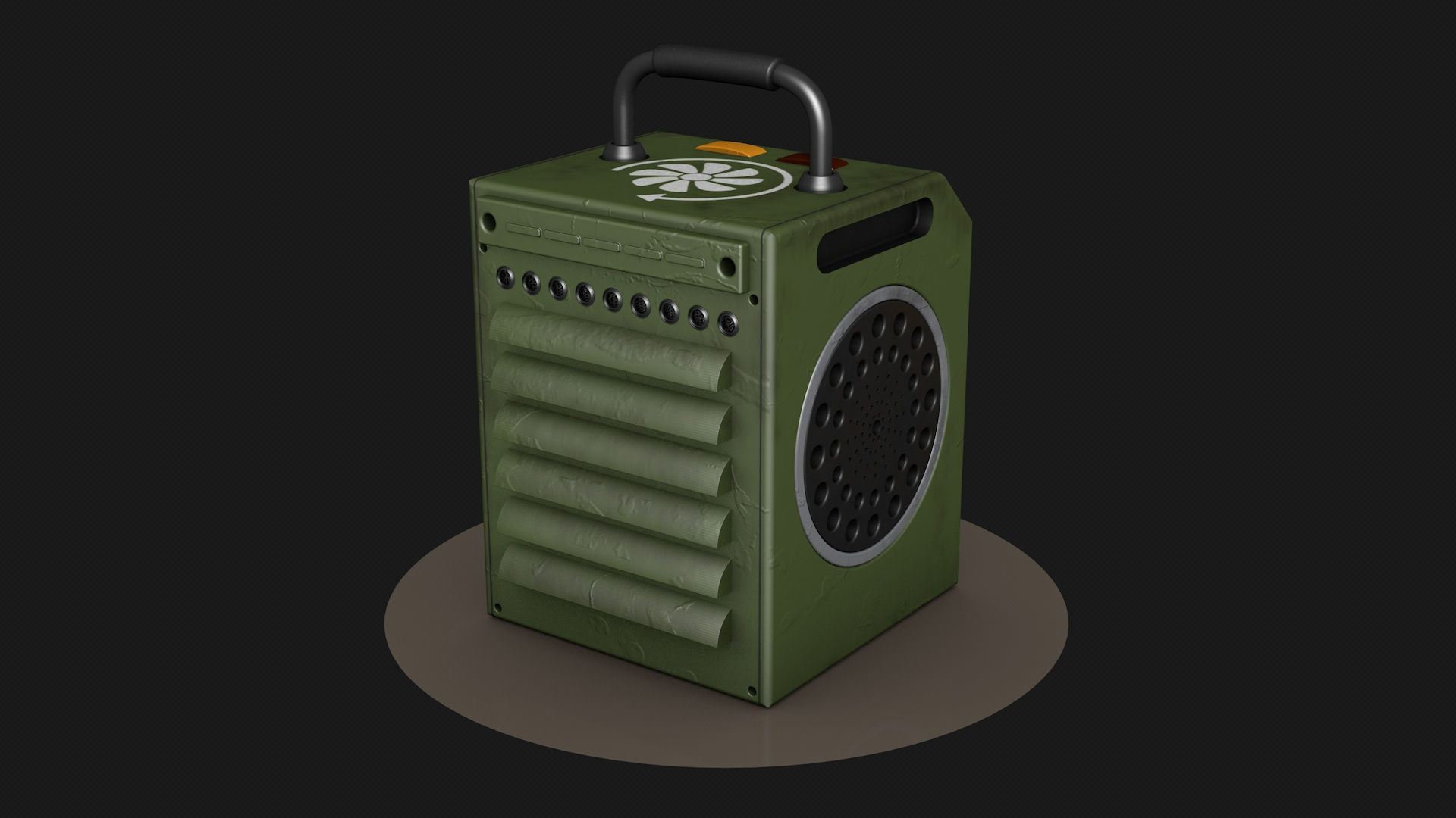 Military radio high poly 3D model | CGTrader