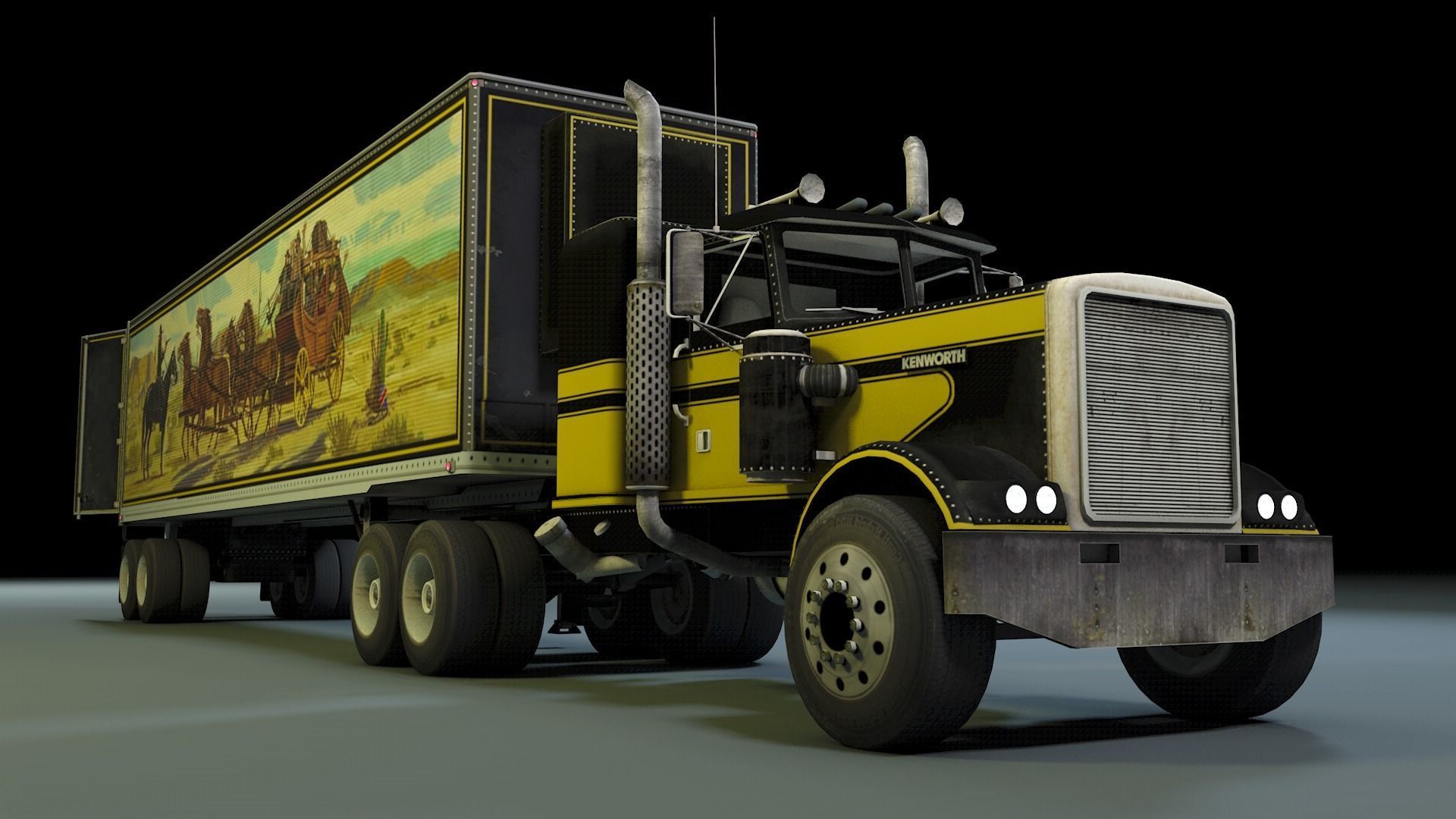 Snowmans Rig Smokey and The Bandit 3D model | CGTrader