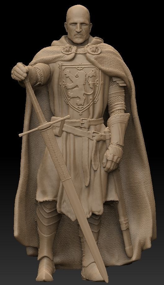 MEDIEVAL KNIGHT 3D model 3D printable | CGTrader