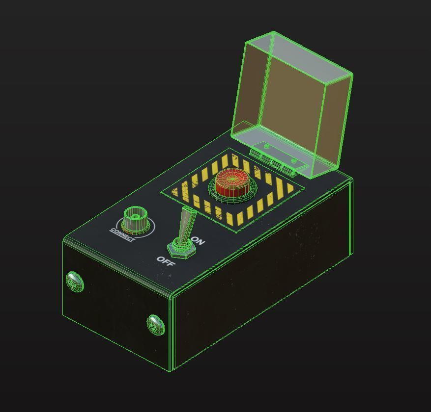 3D model Detonator Button VR / AR / low-poly | CGTrader