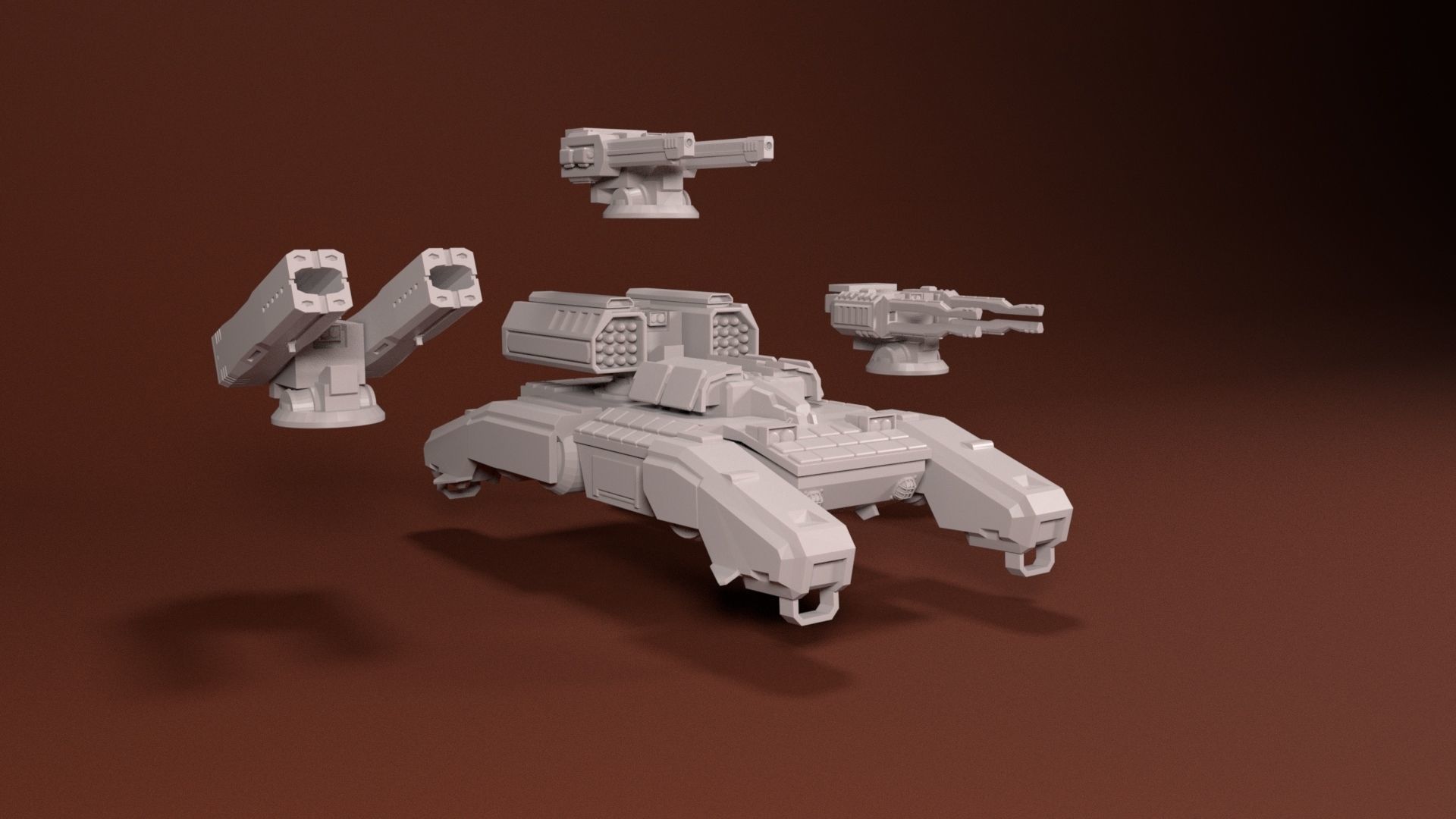 28mm Long-Range Support Platform - Perun 3D model 3D printable | CGTrader