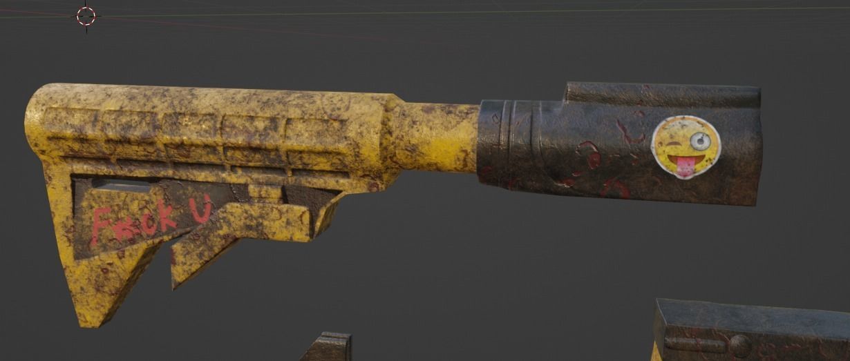 3D model Low poly AR-15 military Gun VR / AR / low-poly | CGTrader