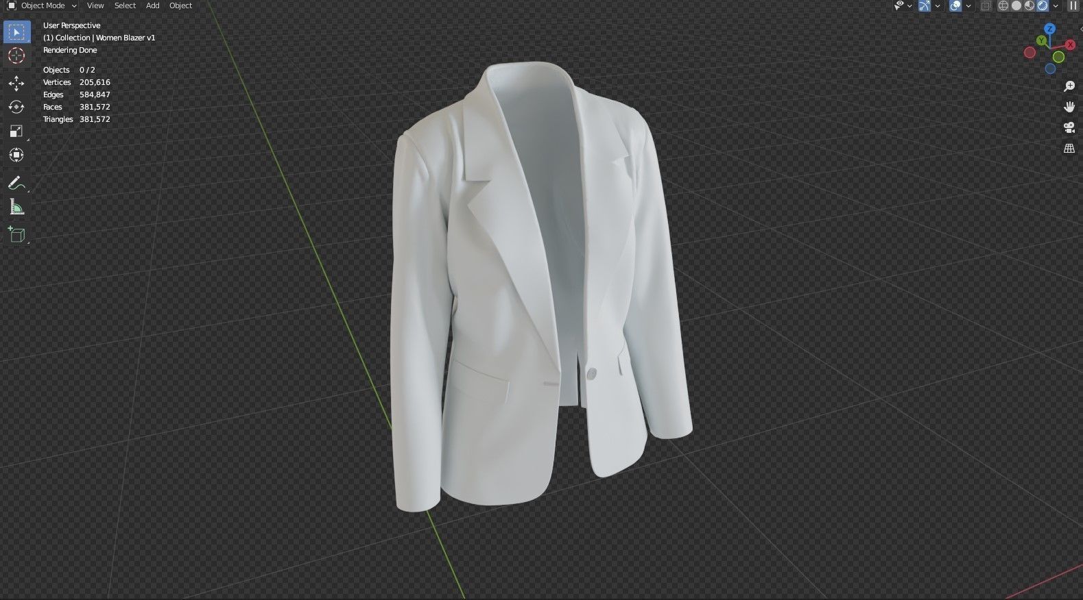 Women Blazer 3D model | CGTrader