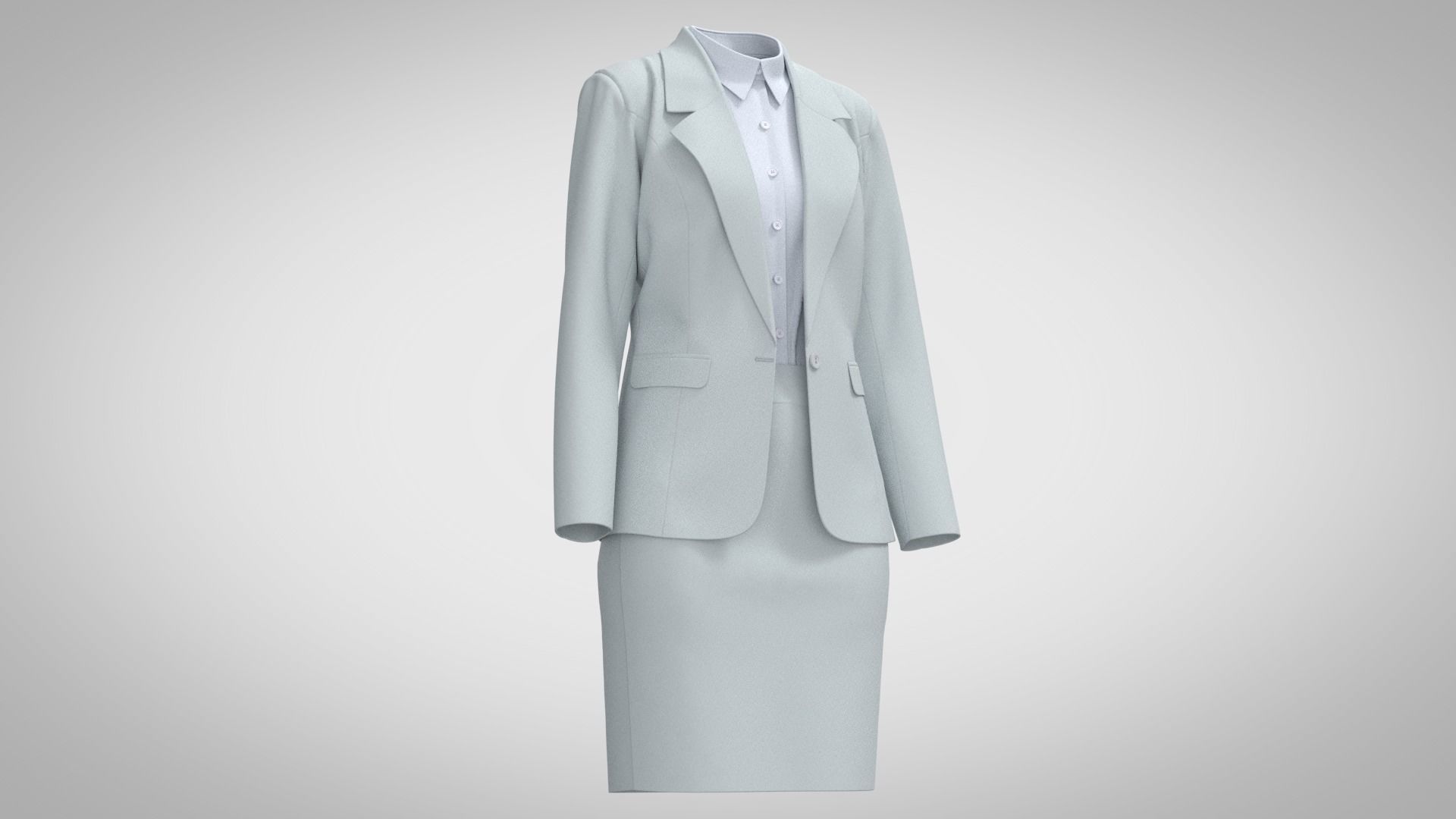 Women Blazer Outfit 3D model | CGTrader