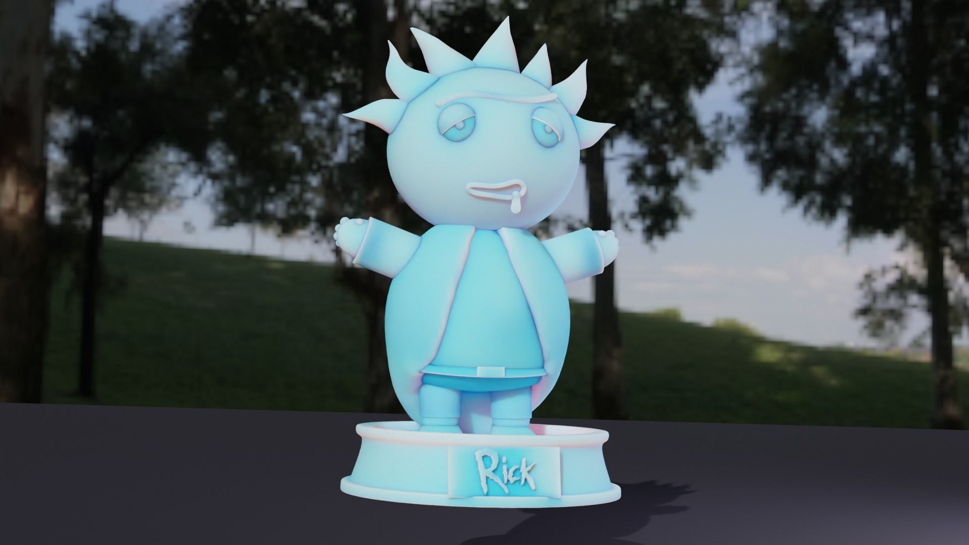 Fat Rick 3D model 3D printable | CGTrader