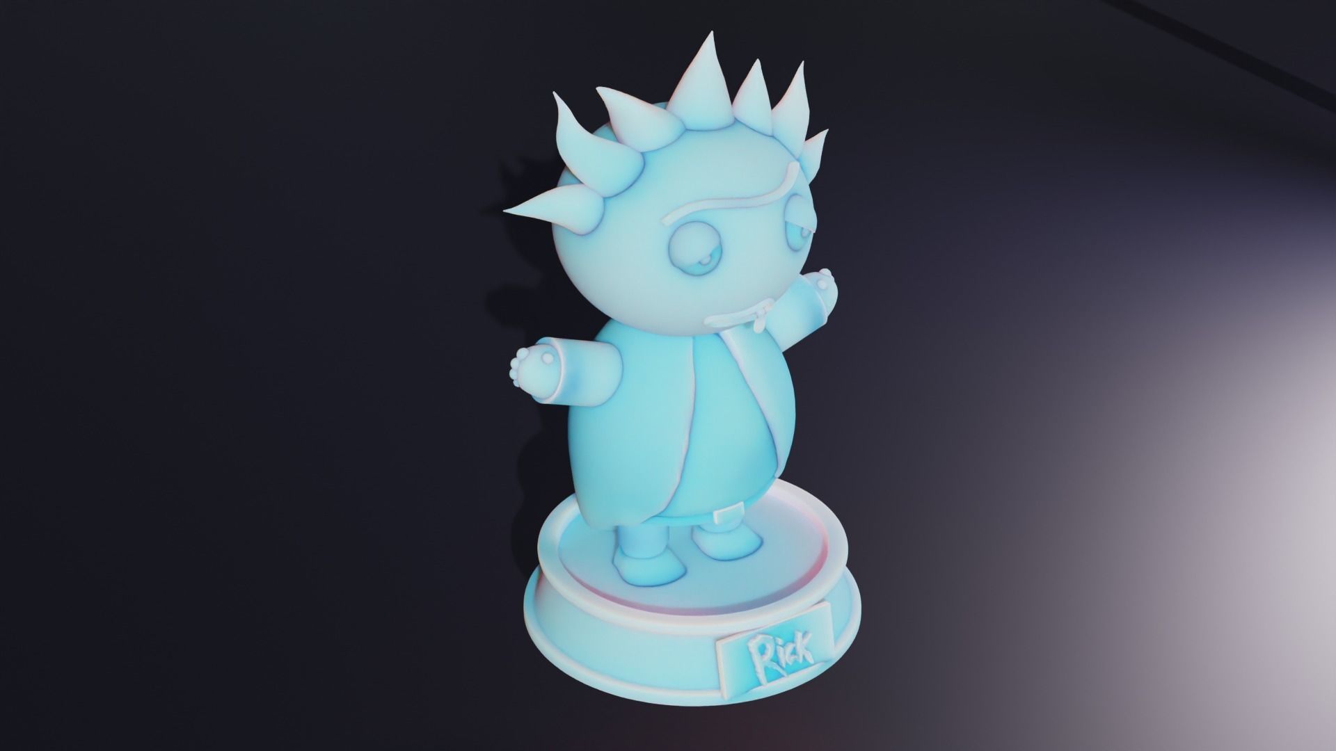 Fat Rick 3D model 3D printable | CGTrader