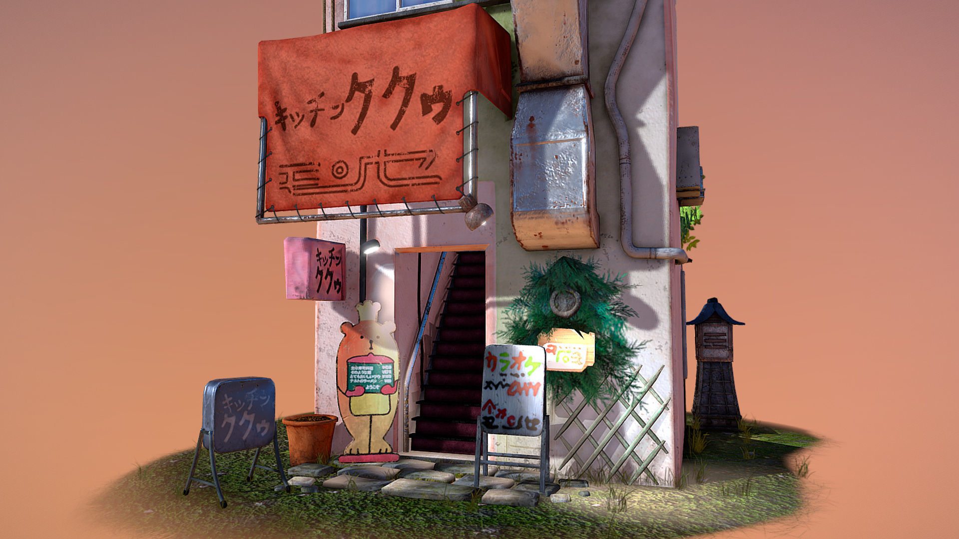 3D model Tokyo Storefronts VR / AR / low-poly | CGTrader
