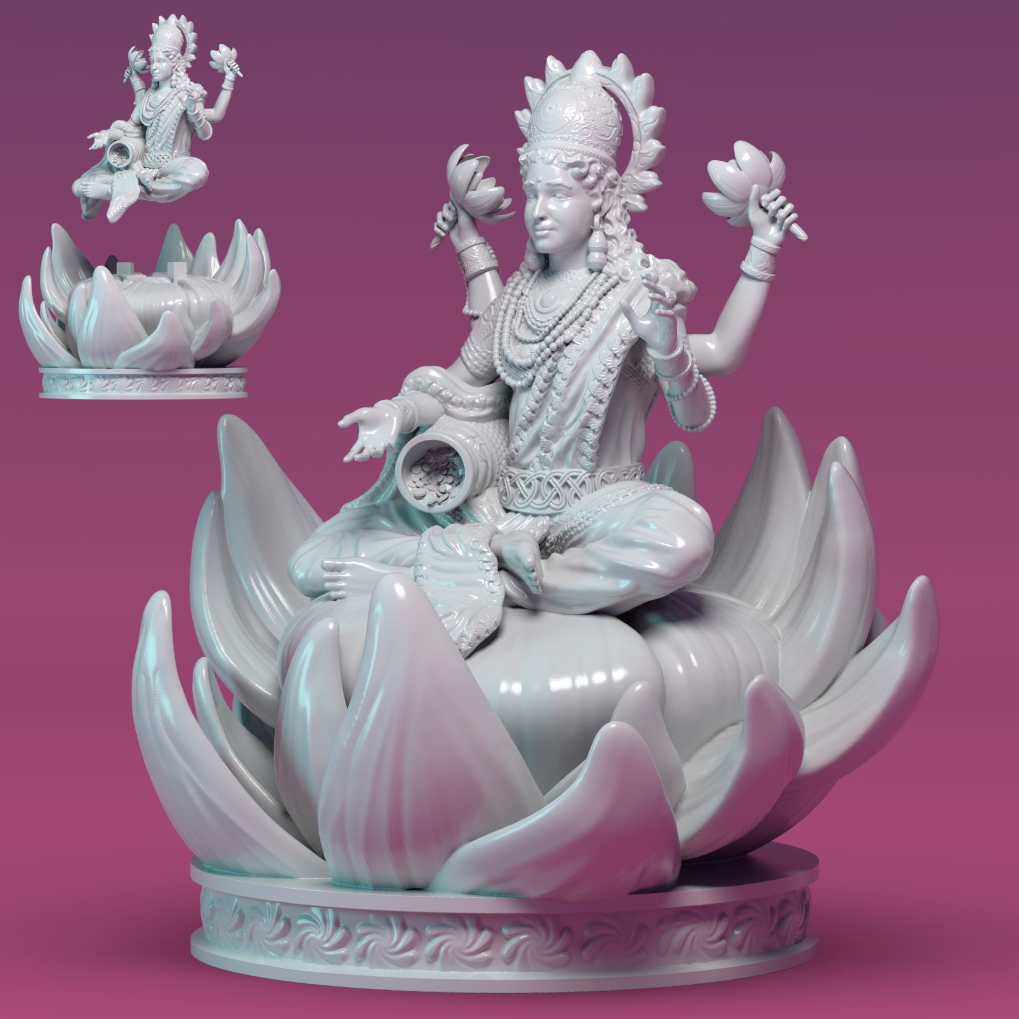 LAKSHMI 3D model 3D printable | CGTrader