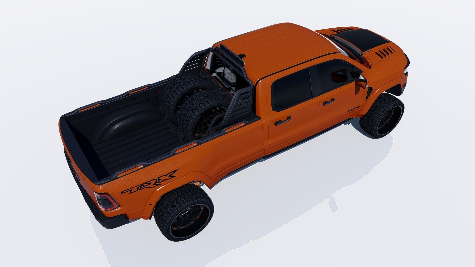 Ram 1500 TRX Extended Wheel Base Lifted 3D model | CGTrader
