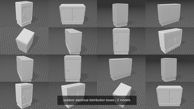 outdoor electrical distribution boxes 3D Model Collection | CGTrader