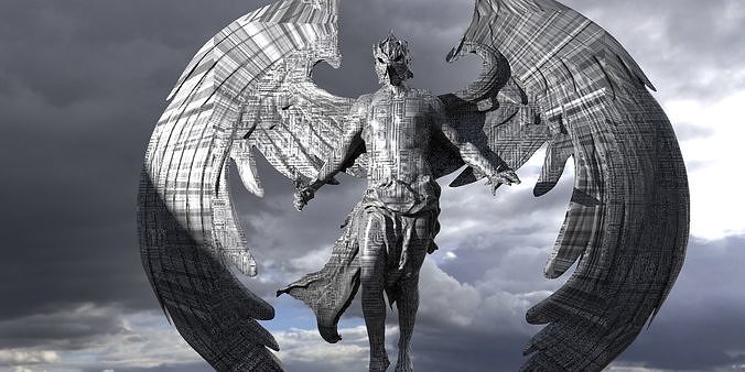 Techno Dark Angel 3D model | CGTrader