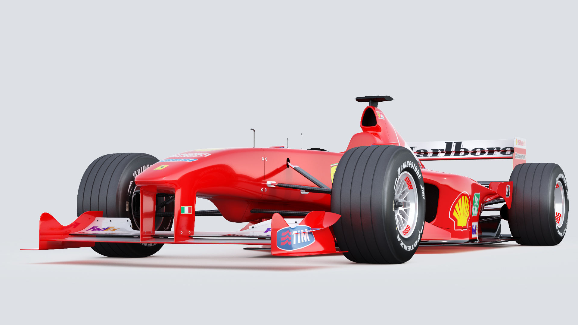 F1 Ferrari F2000 3D model | CGTrader