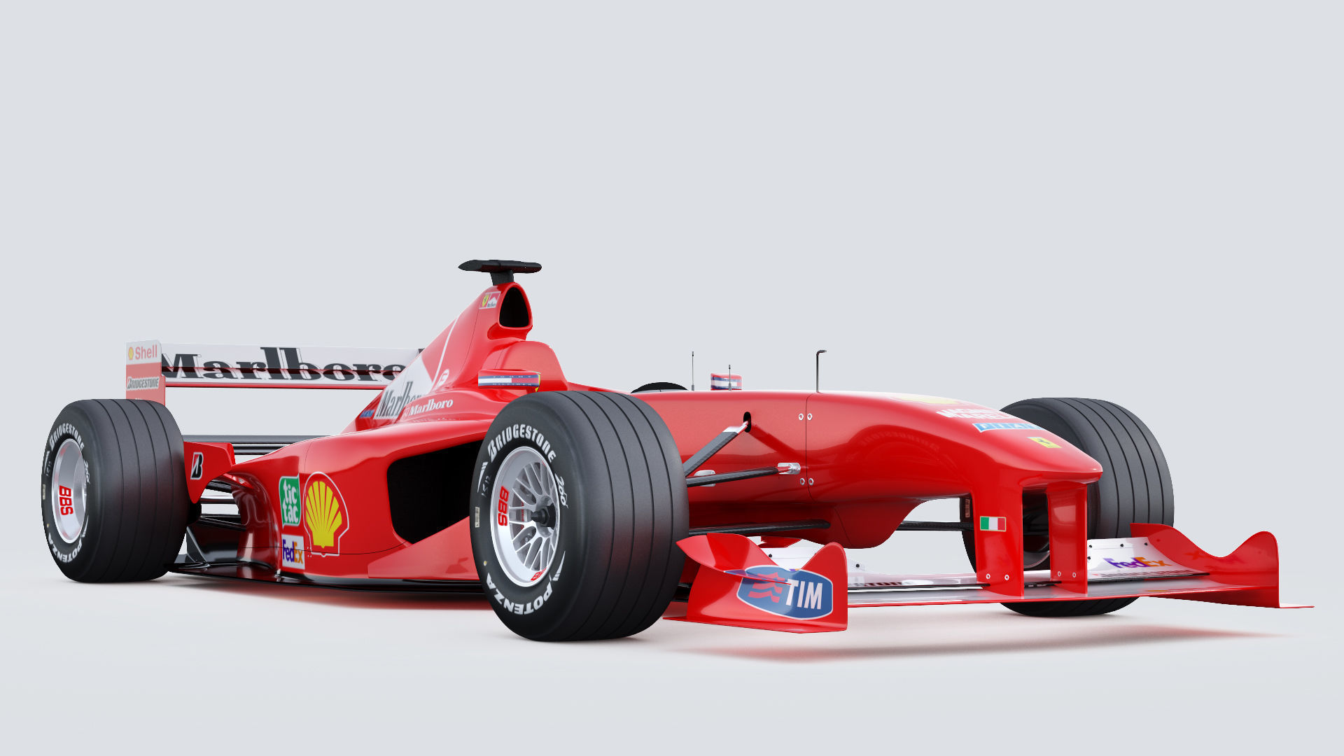 F1 Ferrari F2000 3D model | CGTrader