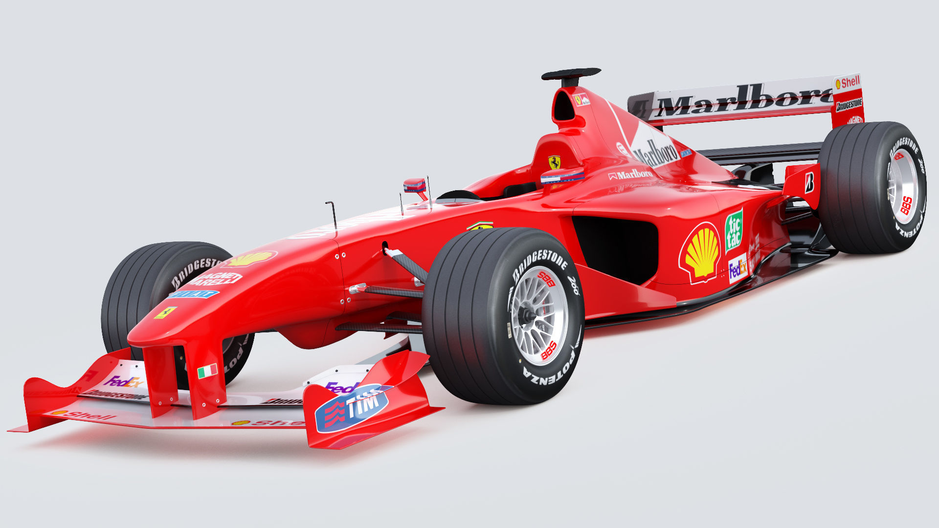 F1 Ferrari F2000 3D model | CGTrader