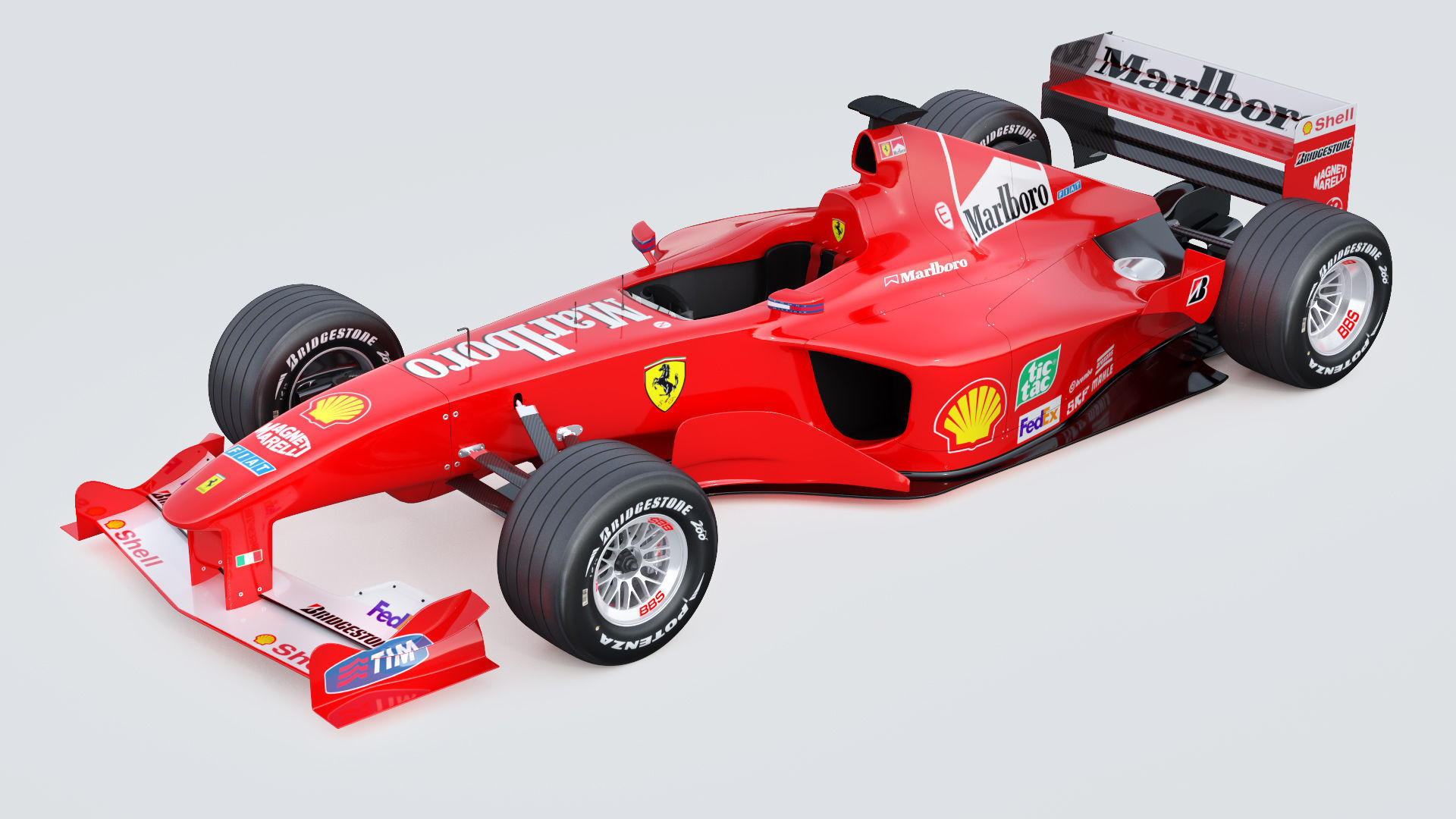 F1 Ferrari F2000 3D model | CGTrader