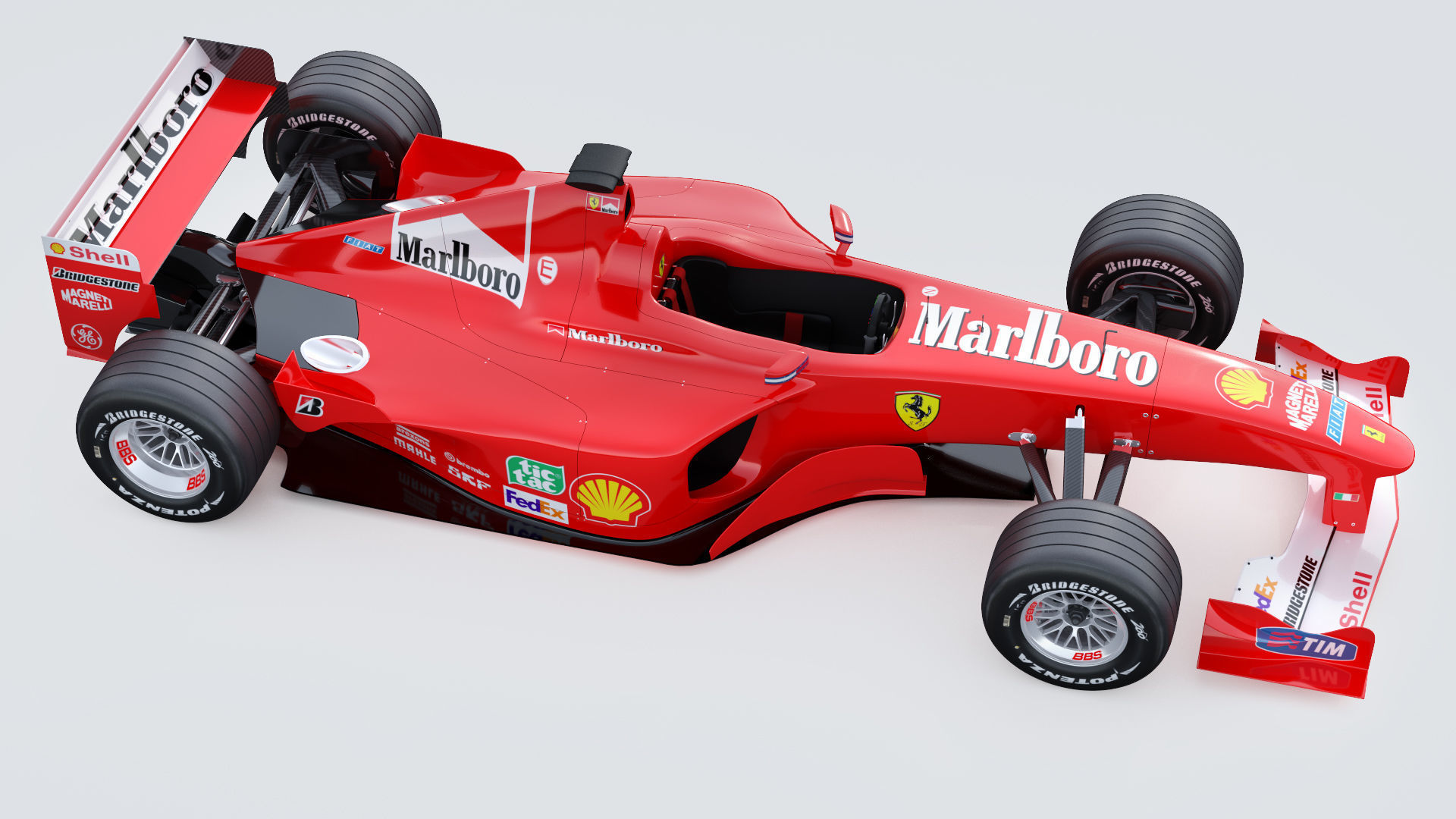 F1 Ferrari F2000 3D model | CGTrader