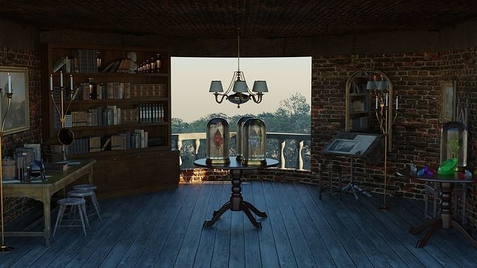 Wizard Chamber 3D model | CGTrader