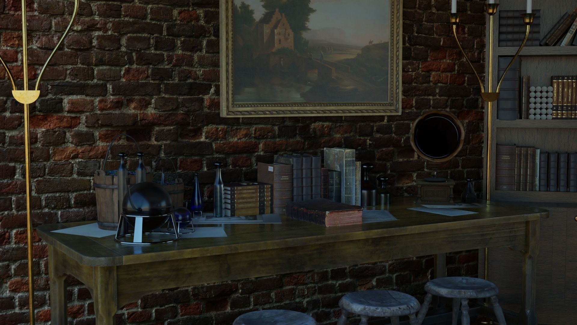 Wizard Chamber 3D model | CGTrader