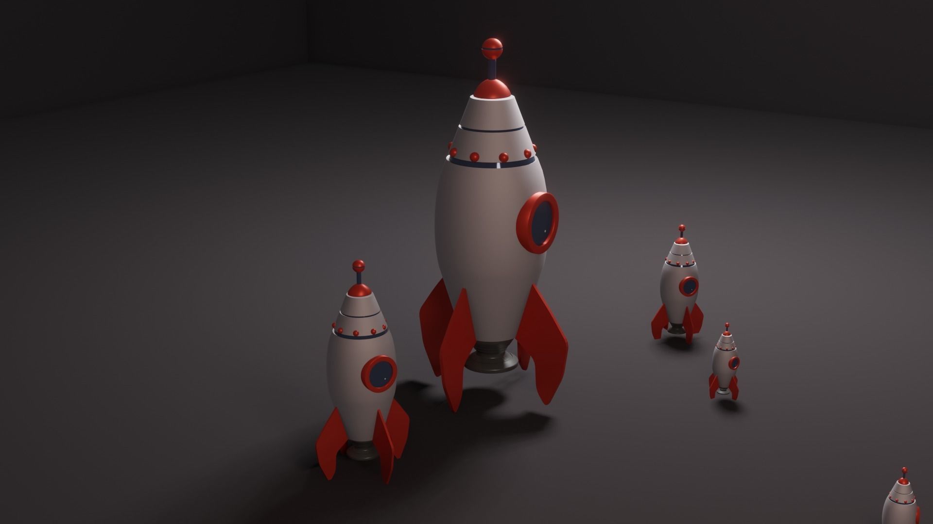 Low Poly Rocket free VR / AR / low-poly 3D model | CGTrader