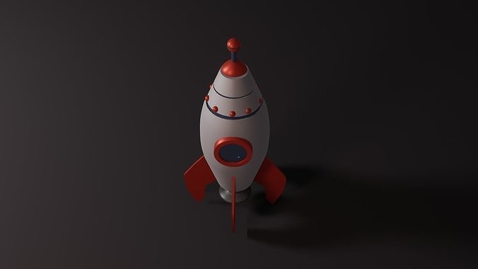 Low Poly Rocket ship free VR / AR / low-poly 3D model | CGTrader