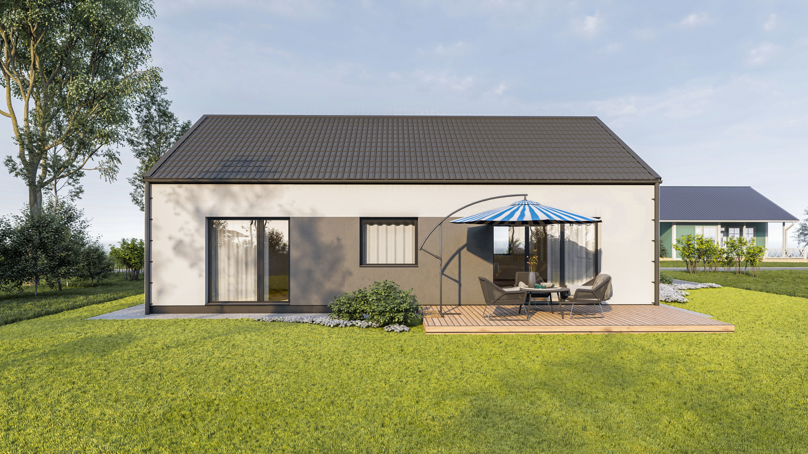 SIMPLE HOUSE ARCHICAD SKETCHUP LUMION 12 3D model | CGTrader