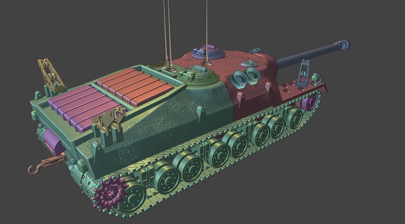 Tanks T 28 USA 3D model 3D printable | CGTrader