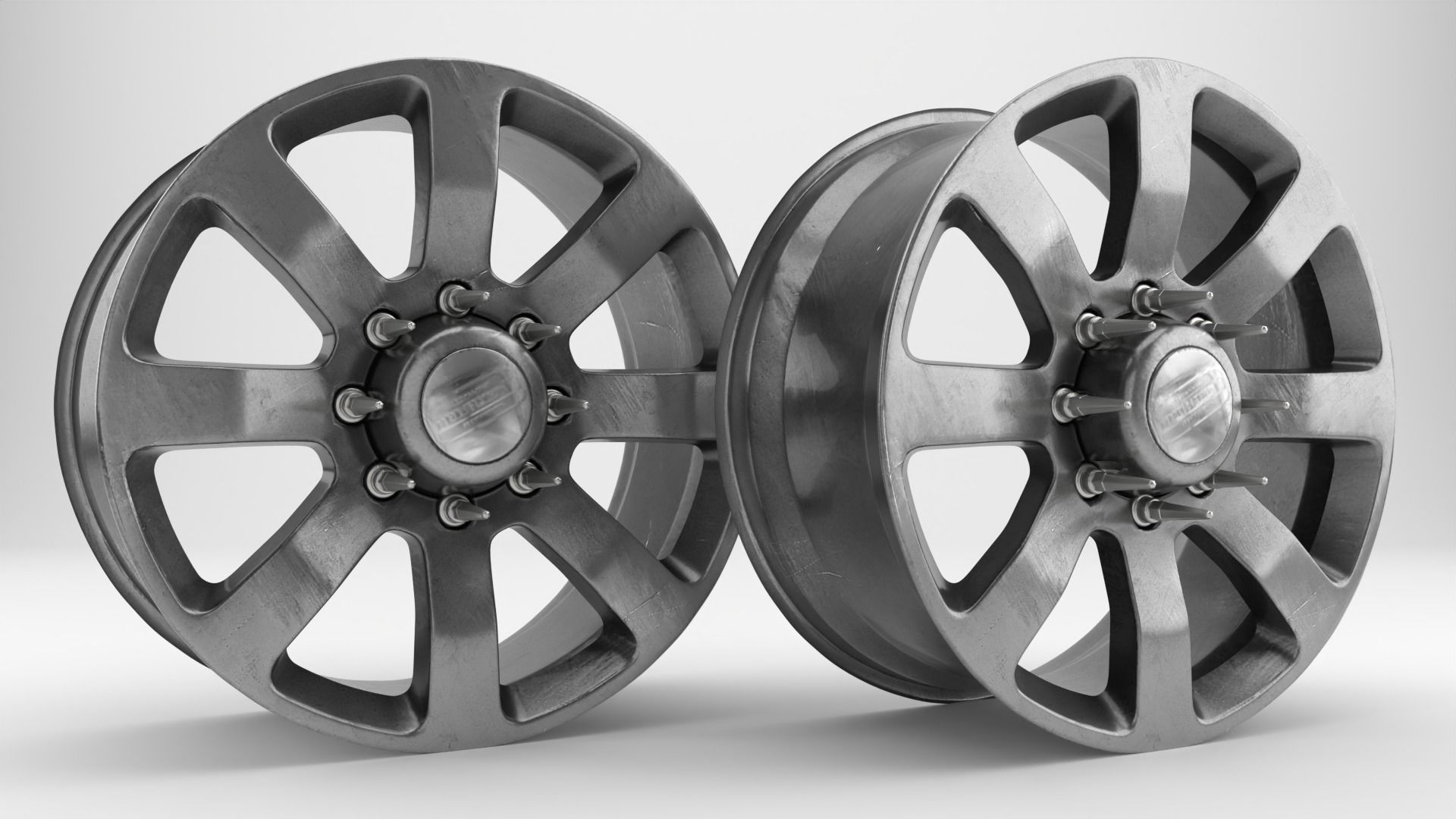 8 LUG RAM LARAMIE RIM 3D model | CGTrader
