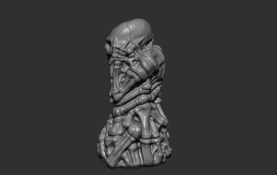 hell skeleton 3D model 3D printable | CGTrader