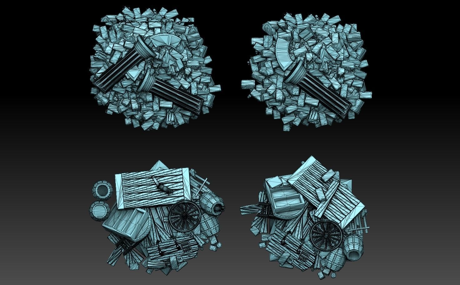 Piles Of Crap free 3D model 3D printable | CGTrader