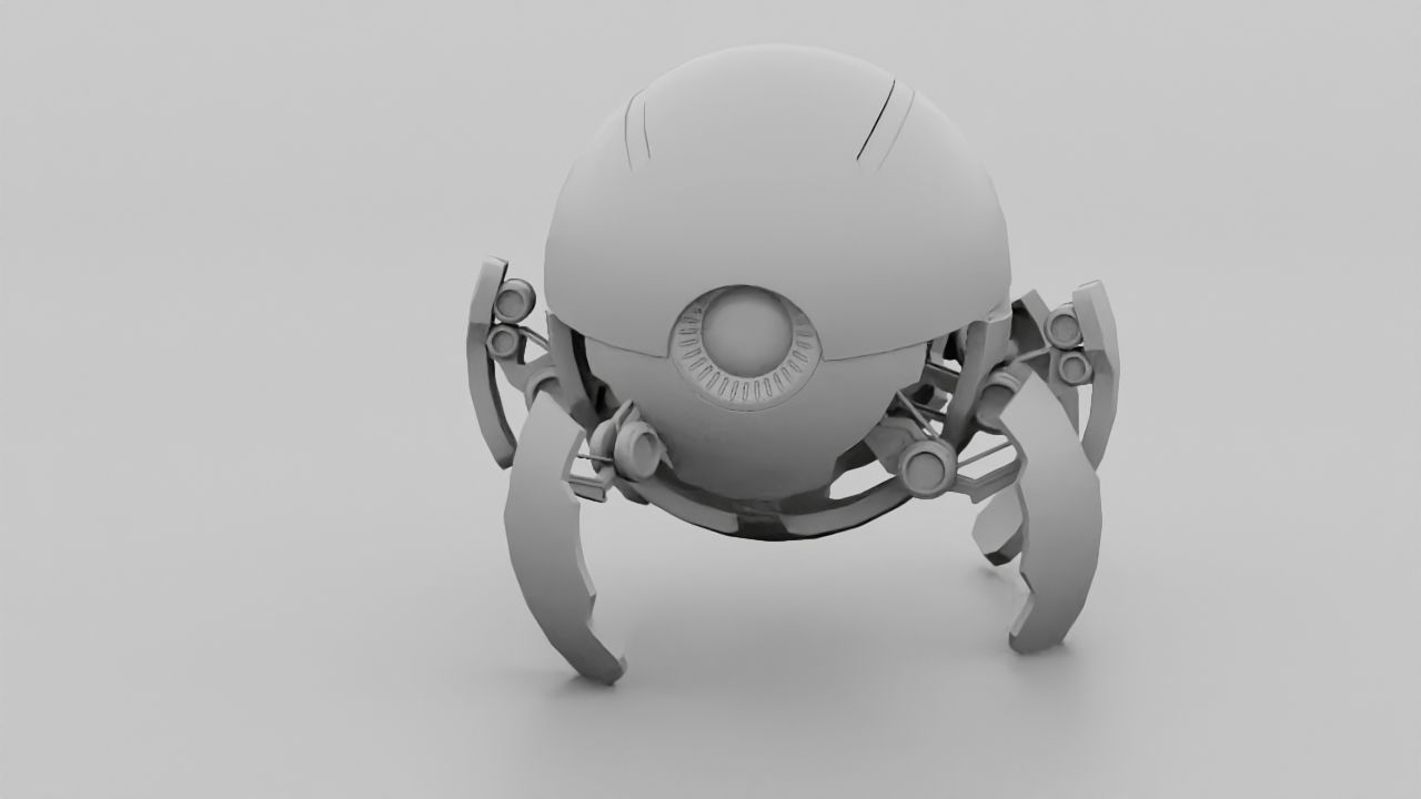 ball robot rigged animated character 3D model animated rigged | CGTrader