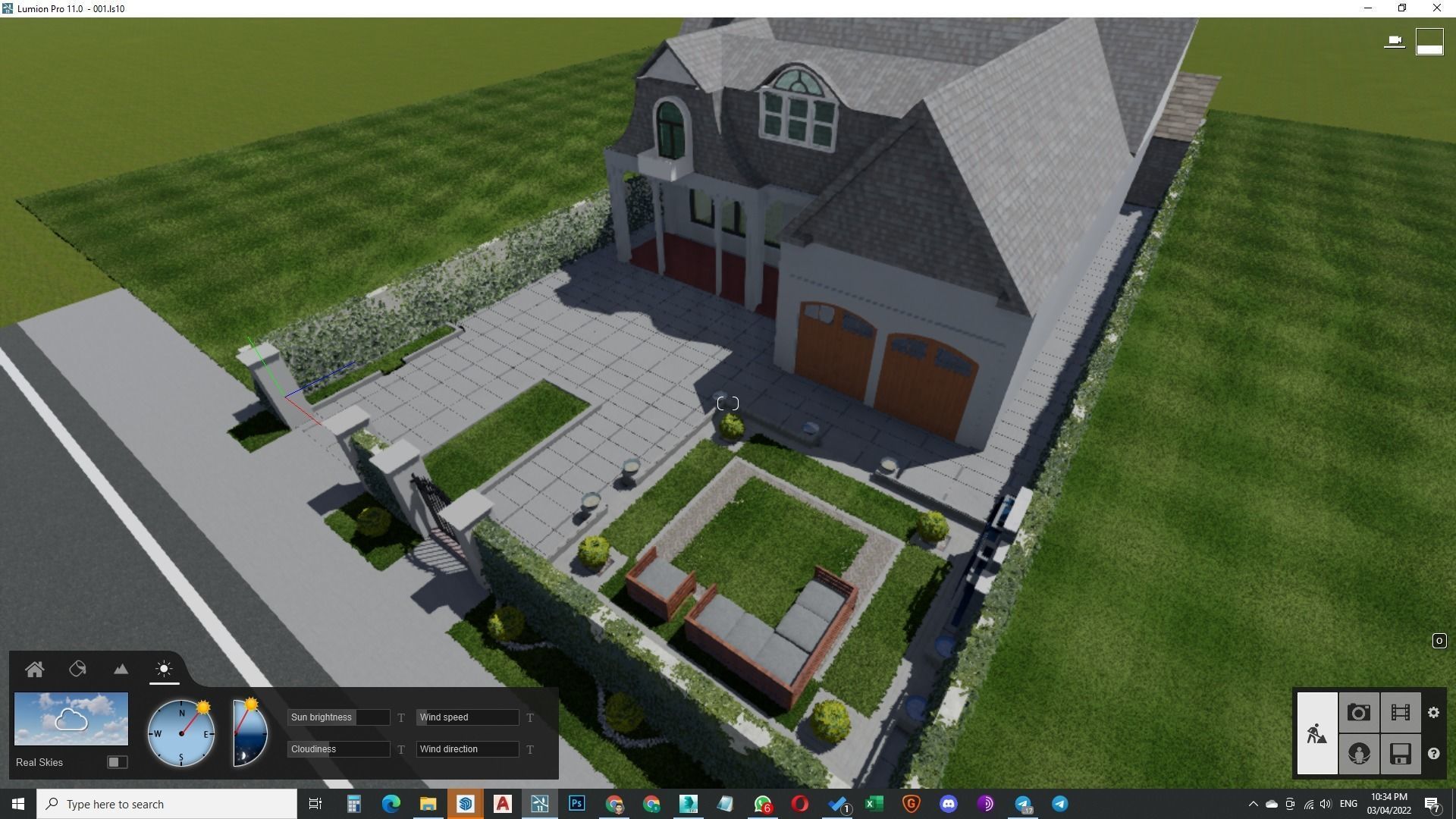 Front yard design of Residential house 3d model 3D model | CGTrader