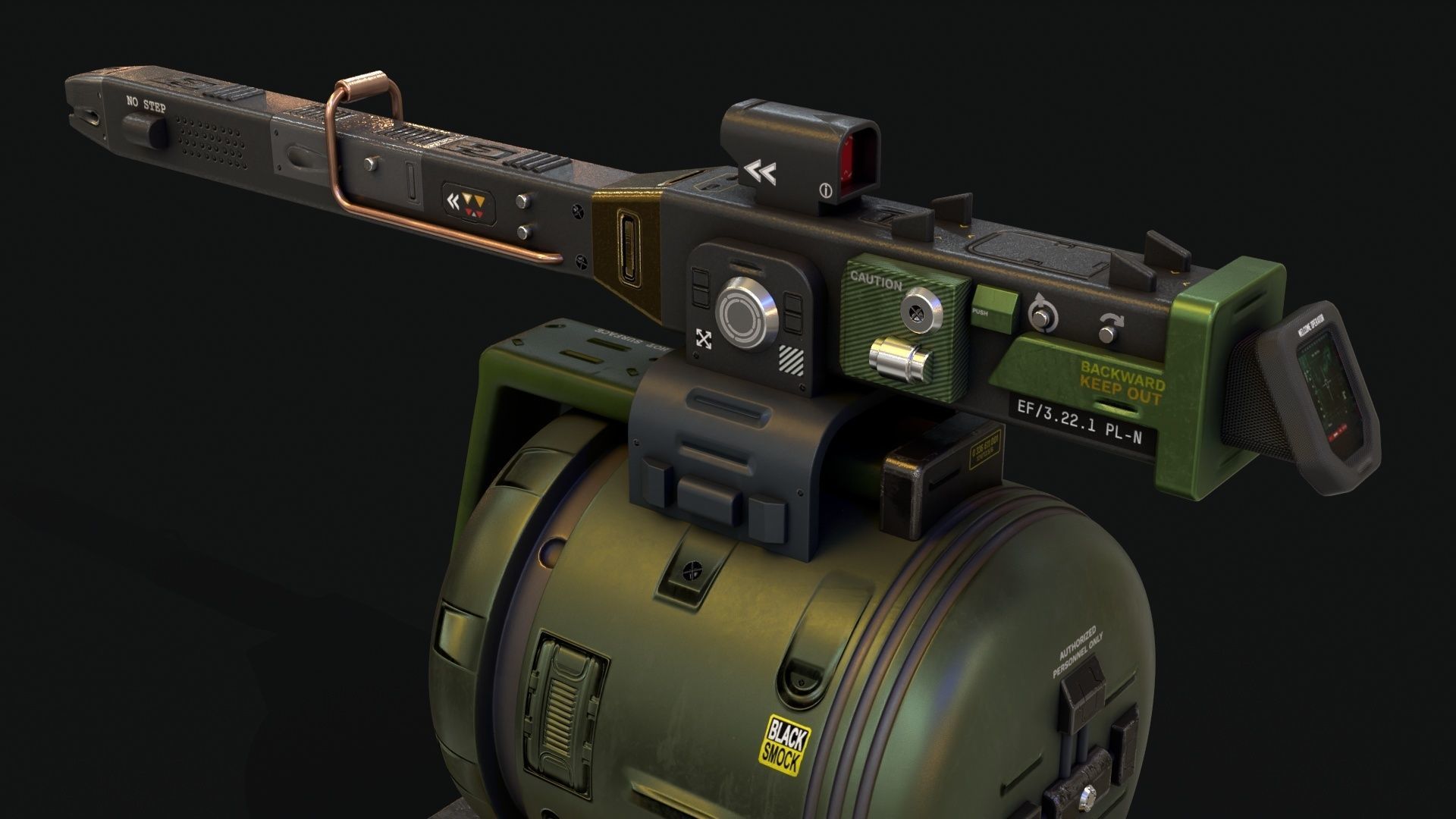 Sentry Turret 3D model | CGTrader