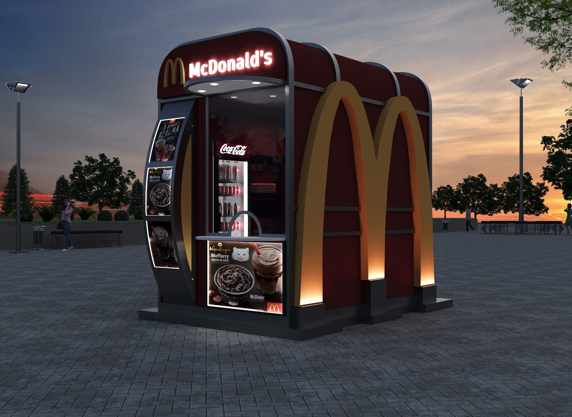 3D model Mcdonalds Buffet 3D model VR / AR / low-poly | CGTrader