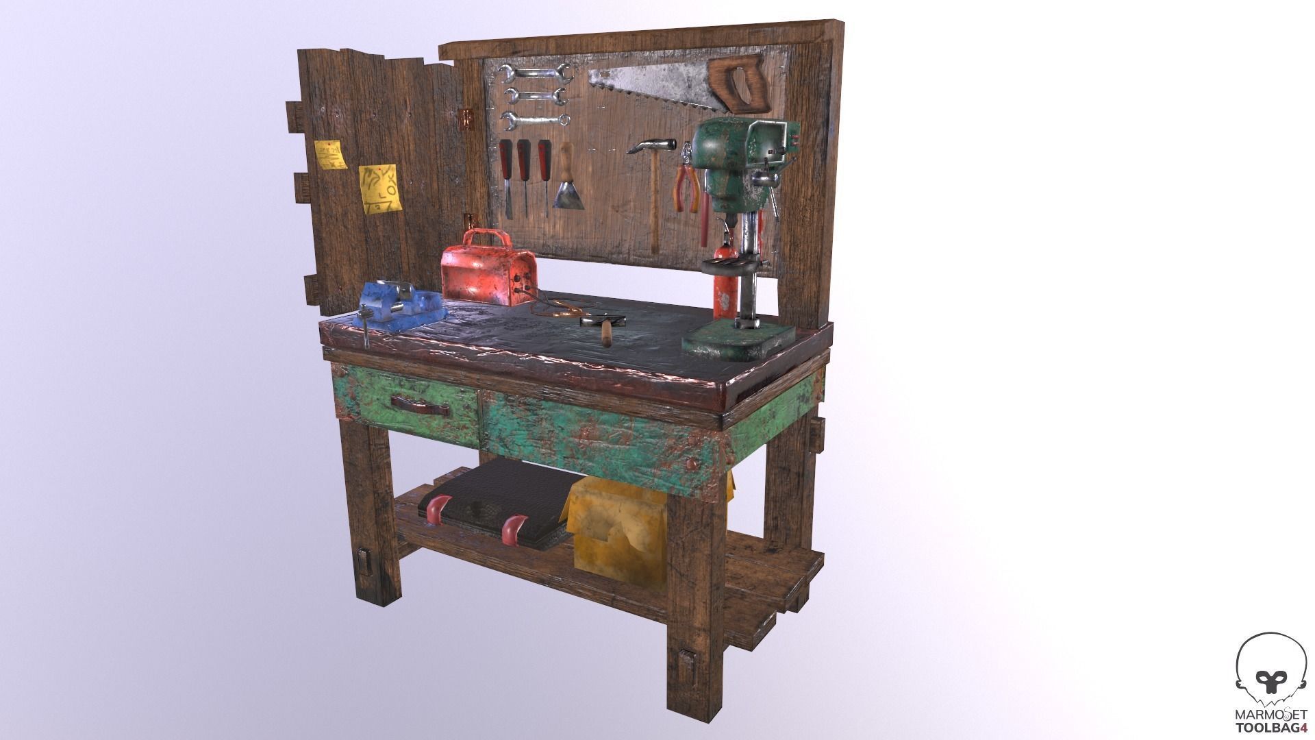 3D model Workbench VR / AR / low-poly | CGTrader