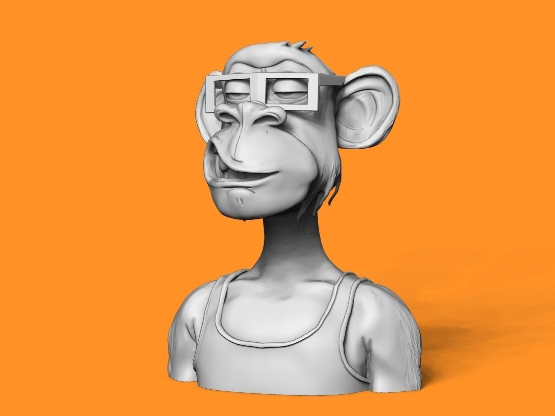 ape nft 1 3D model 3D printable | CGTrader
