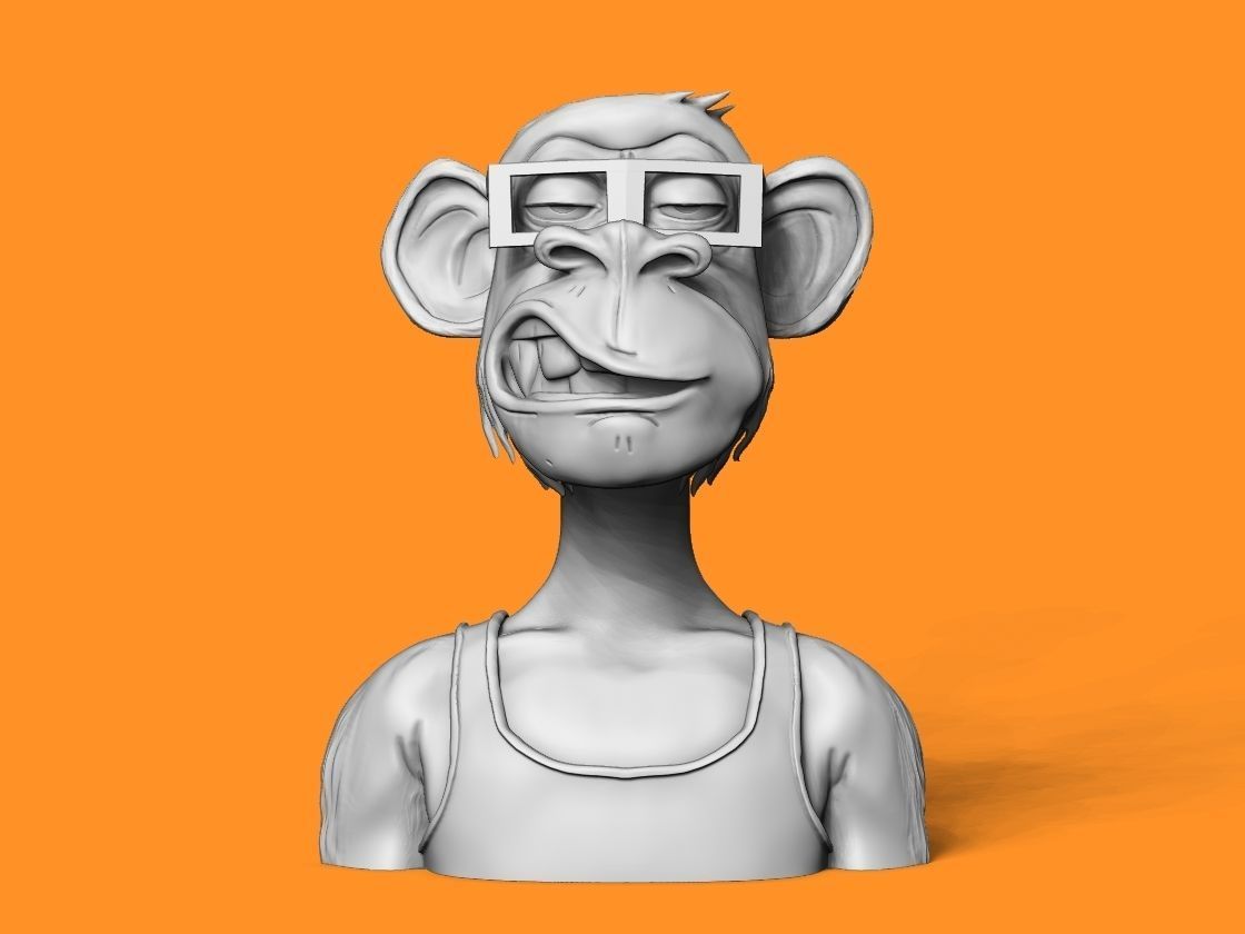 ape nft 1 3D model 3D printable | CGTrader