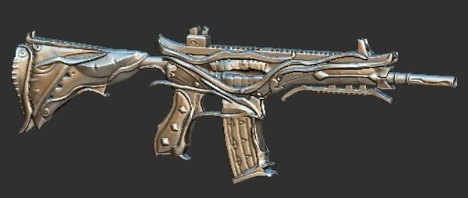 PUBG Fool gun 3D model 3D printable | CGTrader